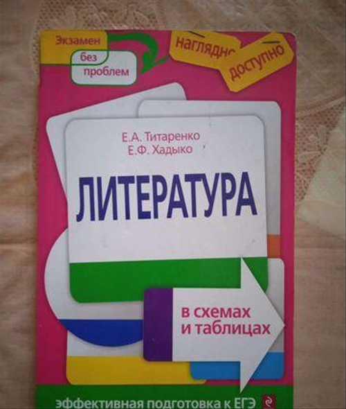 Титаренко егэ литература в схемах и таблицах