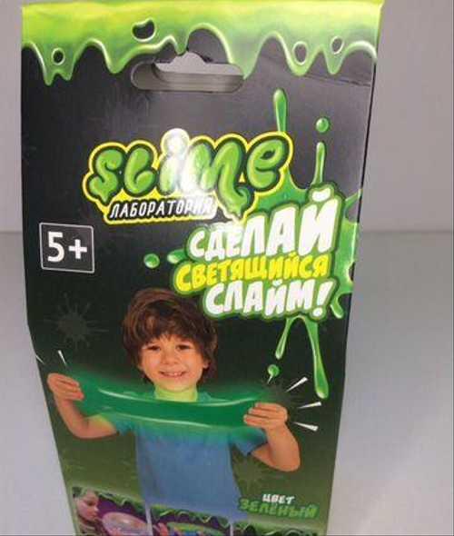 Slime Лаборатория Слайм Светящийся 100гр