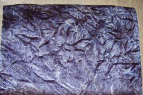 Отрез ткани СССР велюр с рисунком под мрамор