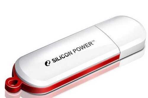 Флэш-диск "Silicon Power", 32Gb, LuxMini 320, USB 2.0, белый