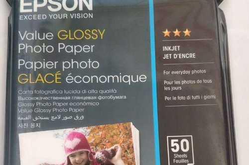 Фотобумага epson Value glossy 10x15 (50шт)