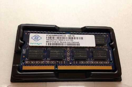 4GB DDR3 1333Mhz Nanya NT4GC64B8HG0NS-CG