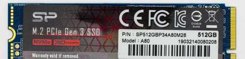 SSD M.2 2280 512GB Silicon Power A80