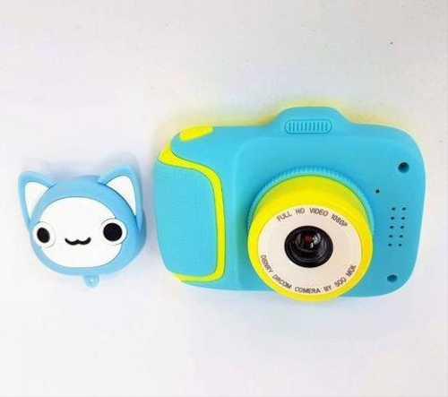 Детский Фотоаппарат Cartoon Camera Cats Blue
