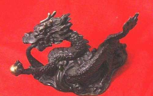 Дракон - Китайская статуэтка из Бронзы RU 315а