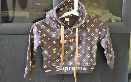 Толстовка Louis Vuitton и Supreme