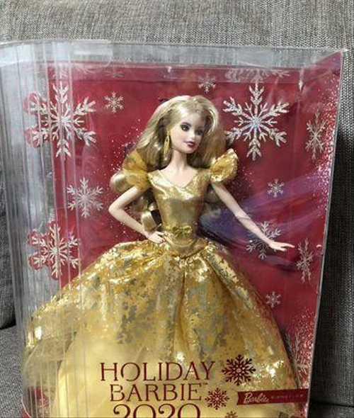 Барби Holiday 2020 Barbie Blonde Gold