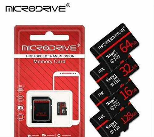 Карта памяти MicroSD Microdrive 64GB 32GB