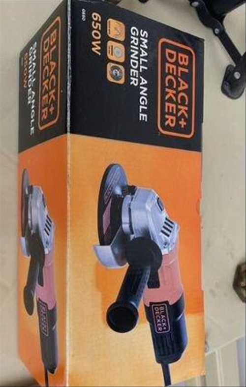 Шлифмашина угловая (болгарка) black&decker 650 Вт