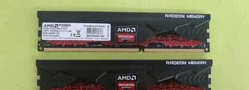 Комплект оперативной память DDR3 AMD 2x8gb 1600mhz