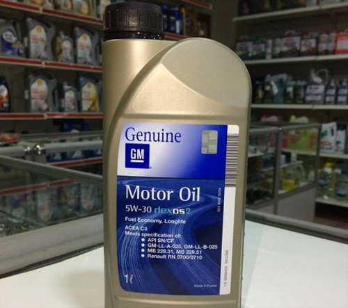 Масло моторное GM Dexos 2, SAE 5W-30, 1л