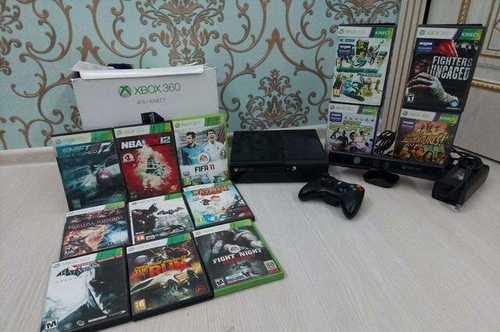 Xbox 360E+Кинект + Игры
