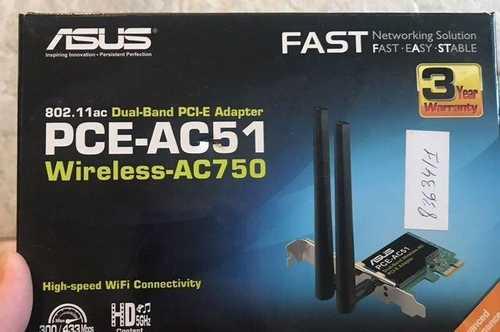 Wifi адаптер 5 ггц pce Asus PCE-AC51
