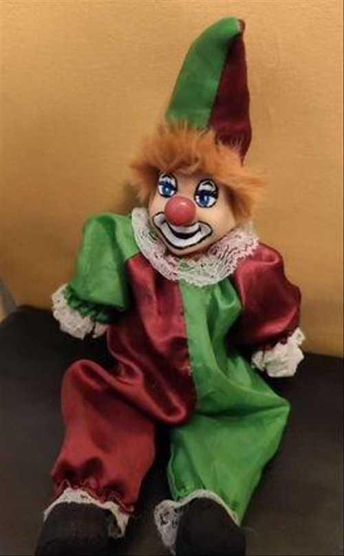 Игрушка кукла Клоун винтаж