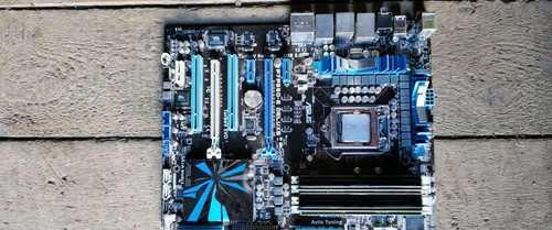 Материнка Asus p7p55d-e deluxe + Процессор Intel C