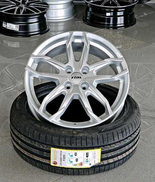 215/45/17 Minerva+ Rial R17 4x100 Silver