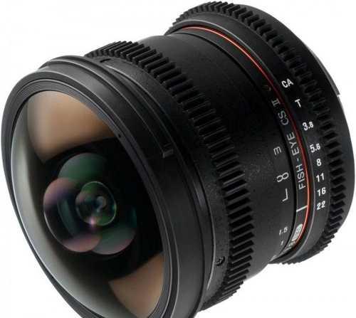 Samyang T3.8/8 mm, Fish-eye CS II, UMC, Canon EF