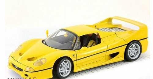 1:18 Ferrari F50 желтый. Bburago