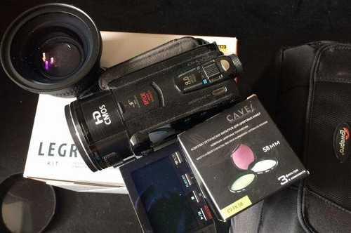Видеокамера canon legria HF S10 + комплект