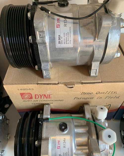 Компрессор Dyne 5h14. Компрессор кондиционера Dyne dy 5h14. Компрессор Dyne 5h14 24 (24v) кондиционера "Ростсельмаш". Компрессор кондиционера 24v, Dyne 5h14 24v # ЗК(101636658) (Ростсельмаш).