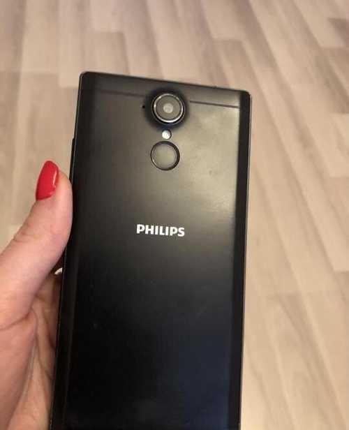 Philips X586 Black (с отпечатком пальца)