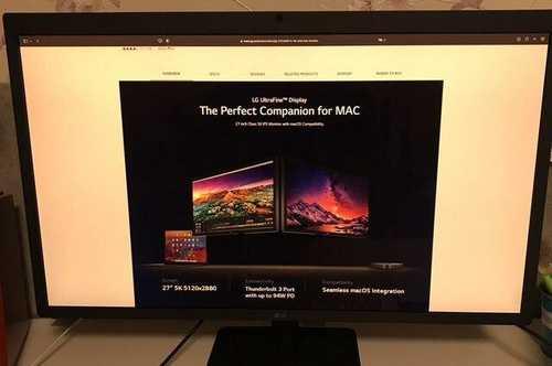 Монитор LG ultrafine 5k