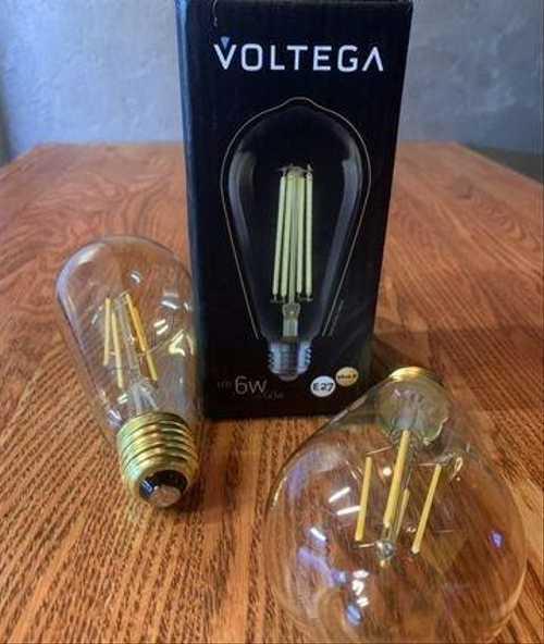 Лампа светодиодная филаментная Voltega E27 6W 2800