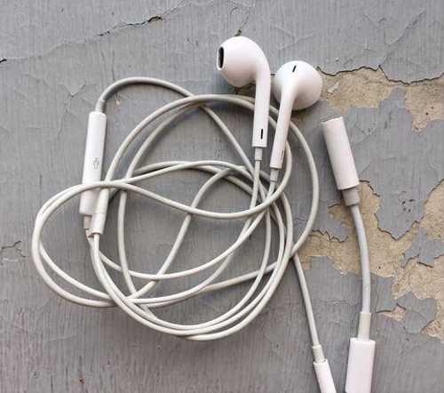 Наушники Apple EarPods белые, оригинал