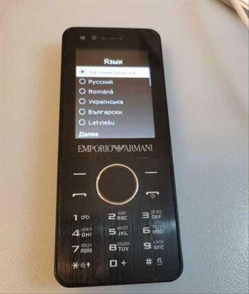 Телефон Samsung M7500 Emporio Armani