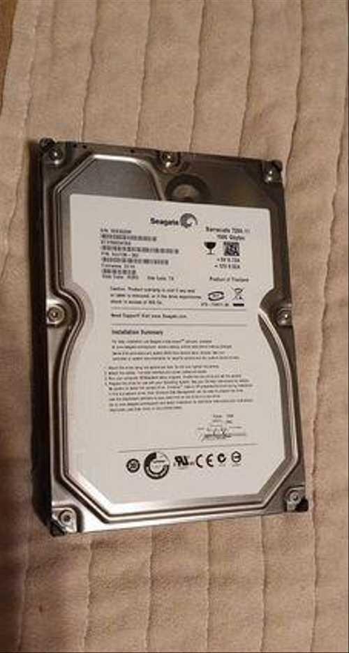 Жесткий диск HDD Seagate 3,5'' 1,5 тб SATA битый