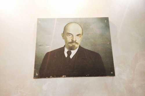 Репродукция на ткани "Ленин" 1988 год