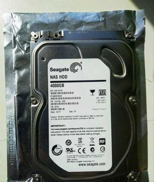 Жесткий диск Seagate ST4000VN000 4Тб