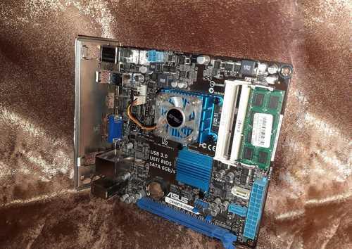 Материнская плата asus C8HM70-I / hdmi + озу + бп