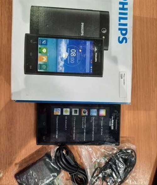 Телефон Philips S309 8Gb Black