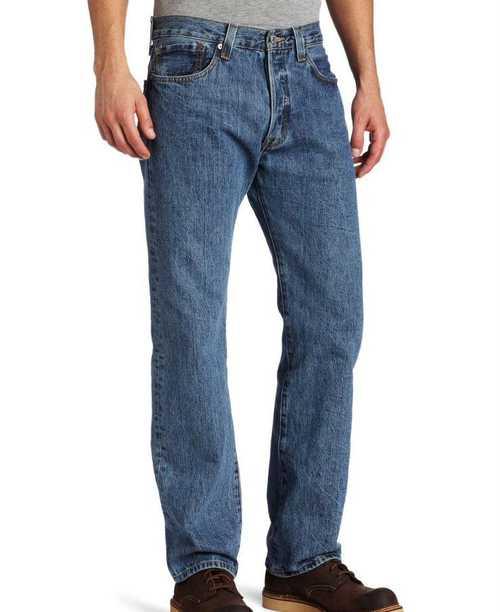 Джинсы Levis 501 W40 L30 Medium Stonewash