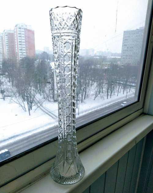 Ваза хрустальная винтаж
