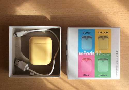 Bluetooth наушники inPods 12 Yellow