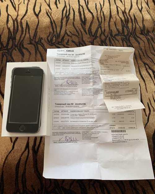 iPhone 5s, Space Gray, 16 gb, рст