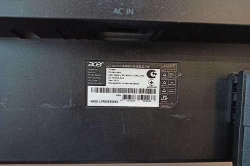 Монитор Acer P246H 24"