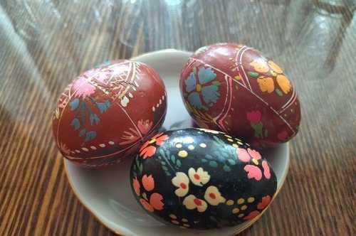 Сувенир Пасхальные яйца из дерева