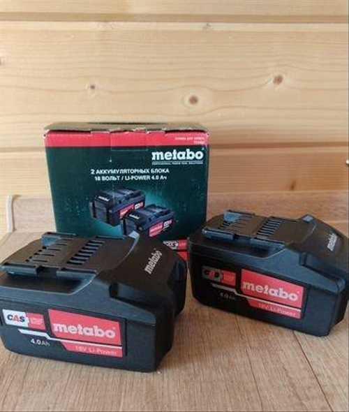  аккумуляторов metabo 18 V Basic-Set 2х4 Ач | Festima.Ru .