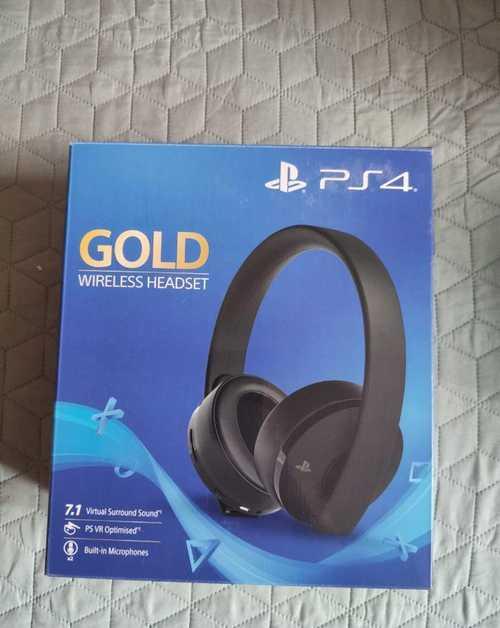 Наушники для ps3/ps4 gold wireless headset 7.1