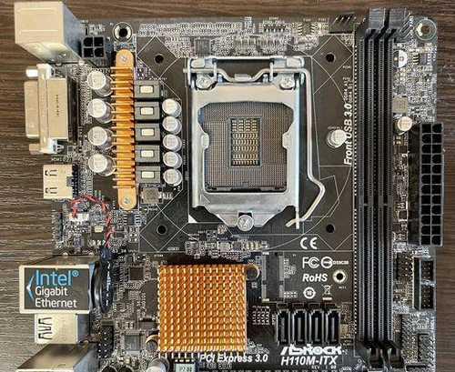 Мат. плата 1151 ASRock H110M-ITX