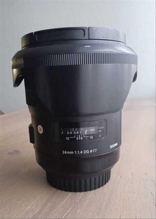 Sigma AF 24mm f/1.4 Art DG HSM для Canon