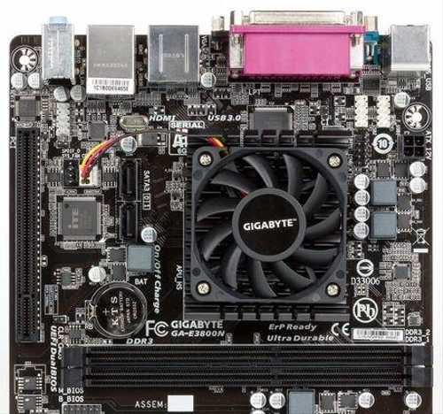 Мат. плата gigabyte GA-E3800N + DDR3 6Gb