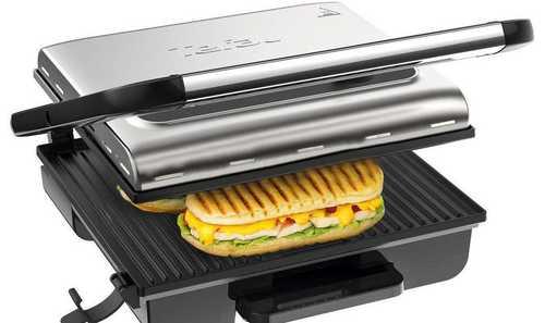 Гриль Tefal GC242D38 серебристый