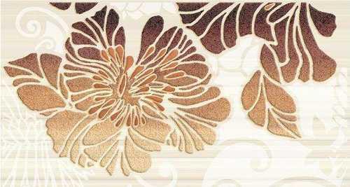 Керамический декор Нефрит Кензо коричнев. N2 25х40