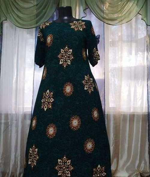 Платье женское из штапеля размер 48