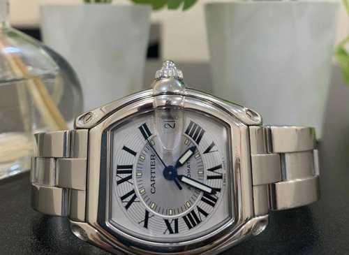 Часы Cartier Roadster Automatic Silver Dial Men's