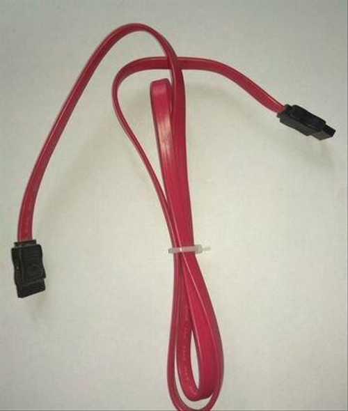 Красный кабель шлейф SATA 80 см